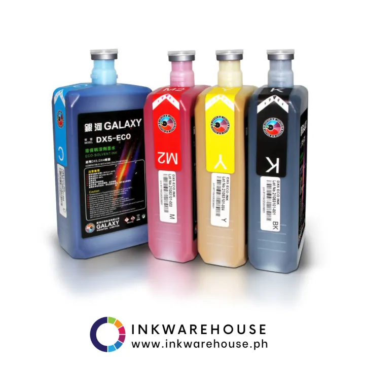 GALAXY ECO SOLVENT INK DX5 ECO CMYK 1 LITER for Tarpaulin | Lazada PH