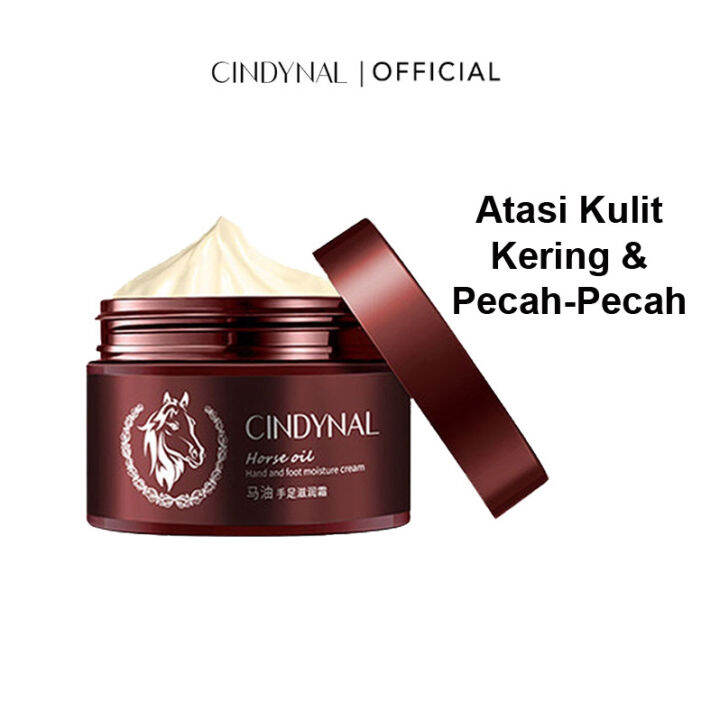 CINDYNAL Hand & Foot Cream Horse Oil 110g Obat Salep Kaki Pecah dan ...