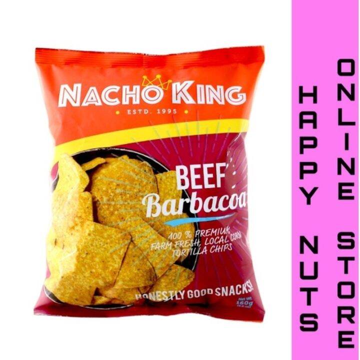 Nacho King Flavored Tortilla Chips Beef Barbacoa 160g | Lazada PH