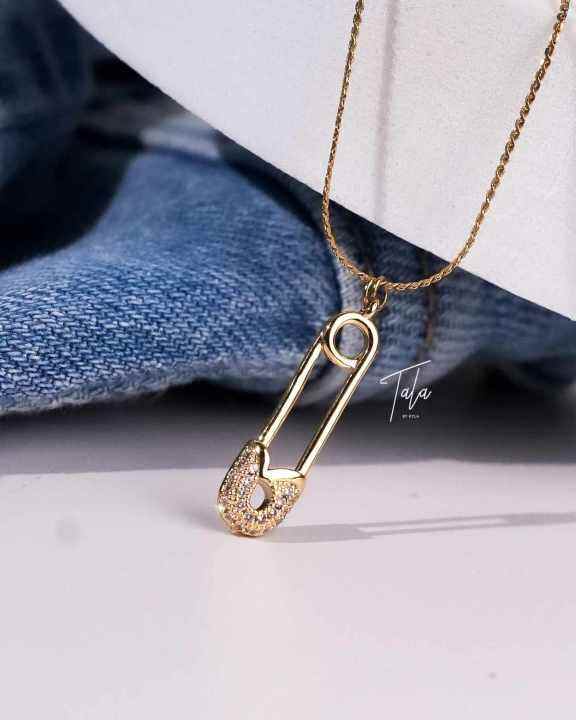 Tala By Kyla Safety Pin Necklace Plus Premium Gift Box | Lazada PH