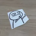 Stiker Mobil Middle Finger Meme fck off Sticker Jari Tengah | Lazada ...