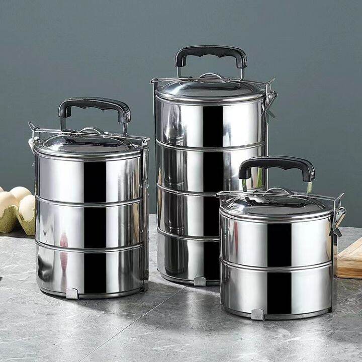 Three layer stainless steel lunch box/case/basket/bag,food storage ...