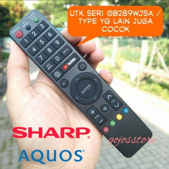 remot tv LED Sharp smart tv untuk seri GB289WJSA | Lazada Indonesia