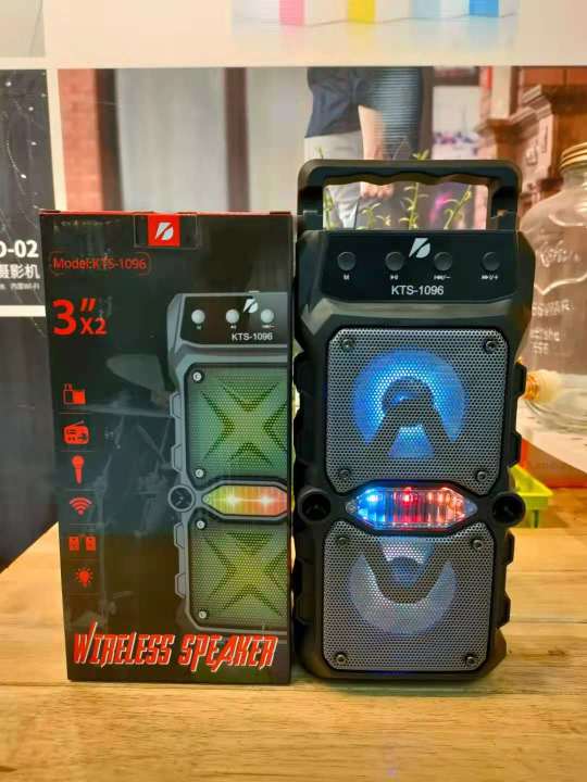 ลำโพงบลูทูธKTS-1096 มีแบตในตัว ลำโพง2ดอก เสียงดี พกพาสะดวก ถ่ายจากสินค้าจริง | Lazada.co.th