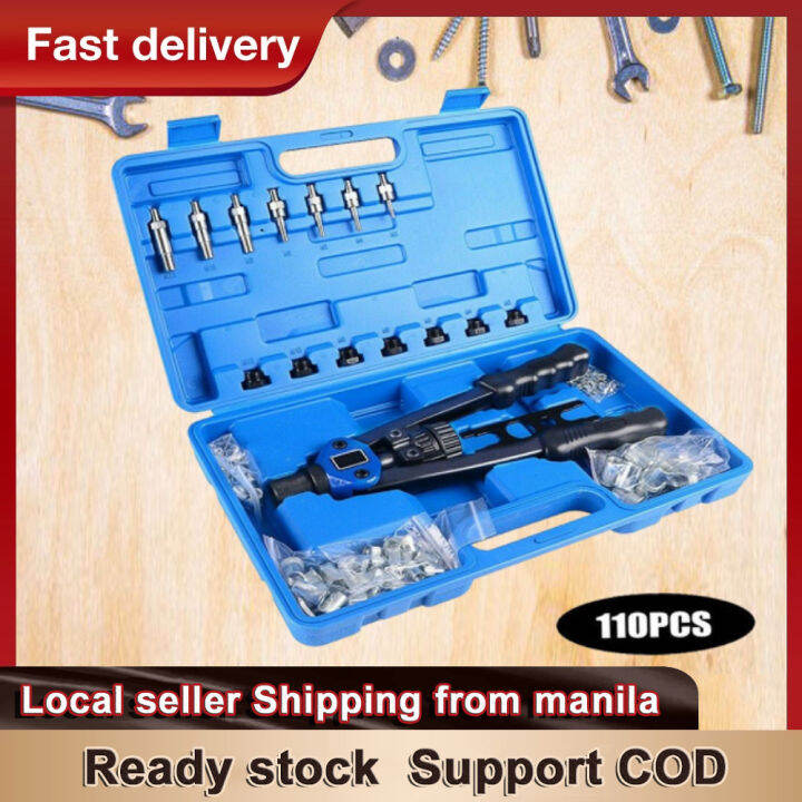 Nutsert Tool Nutsert Kit Rivnut Heavy Duty Nutsert Gun M3-12 Nut Rivet Riveter | Lazada PH