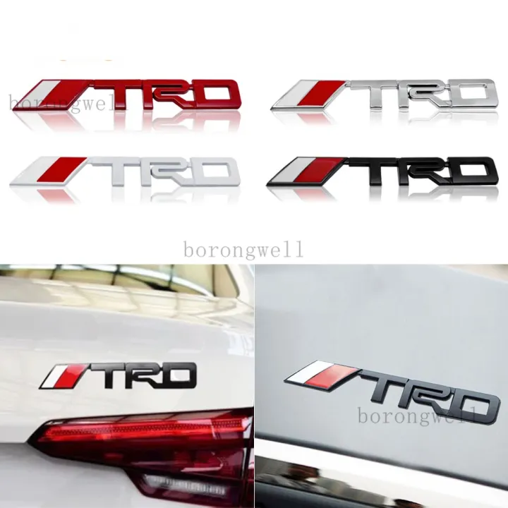 TRD Metal 3D Decal Sticker Grille Emblem For Toyota Vios Innova Hilux ...