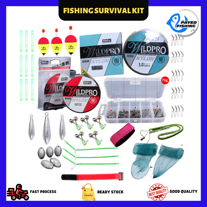 Set Lengkap Barangan Memancing, Fishing Survival Kit Complete, Jimat ...