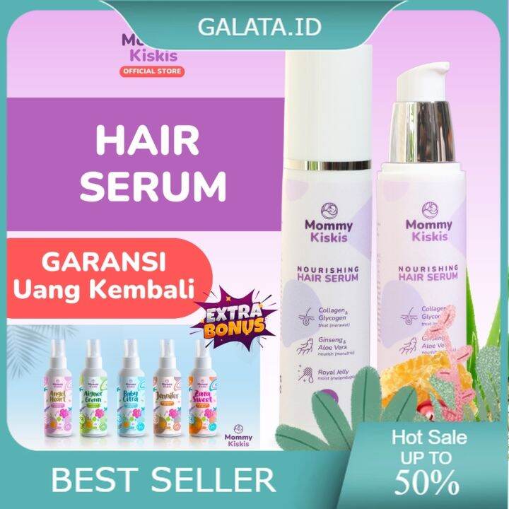 [PAKET 4 SERUM] Mommy Kiskis Nourishing Hair Serum| Penumbuh Rambut dan ...