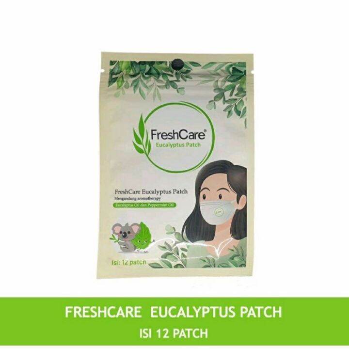 Freshcare Eucalyptus Patch ( 1 Sachet isi 12 Patch ) Pengharum Masker ...