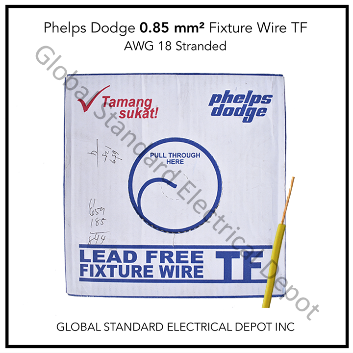 Phelps Dodge Fixture Wire TF 0.85 mm2 (#18) LEAD-FREE [150 METERS ...