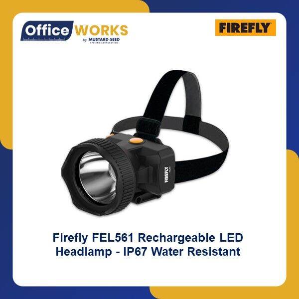 Firefly FEL561 Rechargeable LED Headlamp - IP67 Water Resistant | Lazada PH