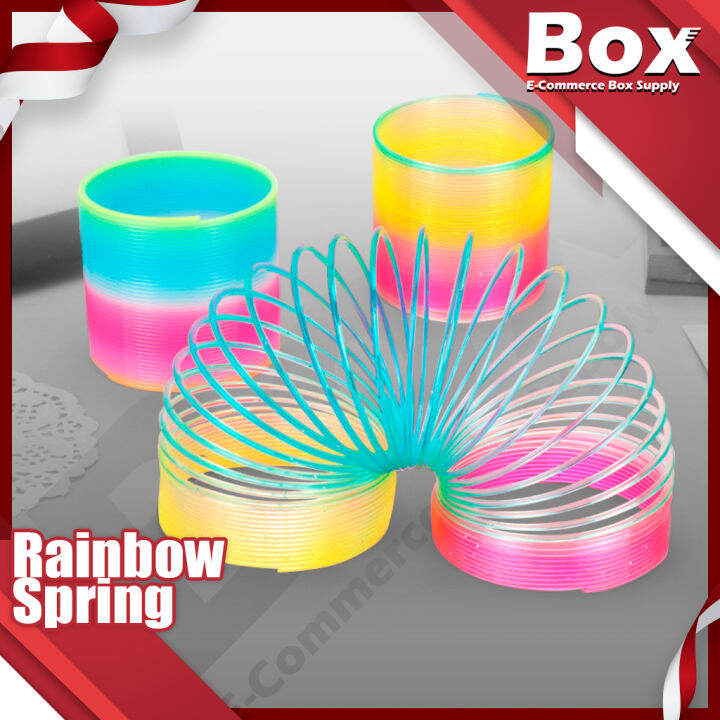 Magical Rainbow Spring Toy for Kids High Quality Colorful Circle Coil ...