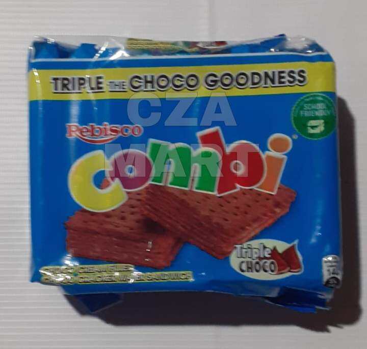 Combi Triple Choco Cream-Filled Choco Cracker Wafer Sandwich (Pack of ...