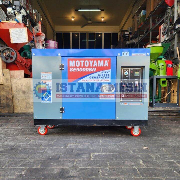 8KVA GENSET SOLAR DIESEL GENERATOR 6500W SILENT MOTOYAMA SE 9000 BN | Lazada Indonesia