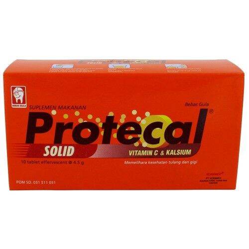 SEHATSTORE - PROTECAL SOLID TUBE VITAMIN C & KALSIUM | Lazada Indonesia