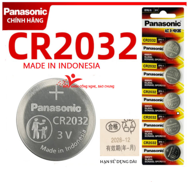 Pin 2032 CR Litium 3V thời gian sử dụng lên đến 3 năm lắp cho các thiết ...