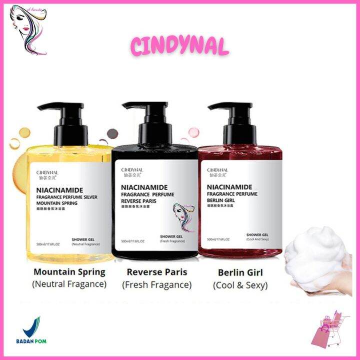 Cindynal Niacinamide Fragrance Perfume Shower Gel | Lazada Indonesia