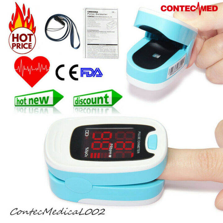CONTECMED CMS50M Finger Pulse Oximeter SPO2 Sensor Pulse Heart Rate ...