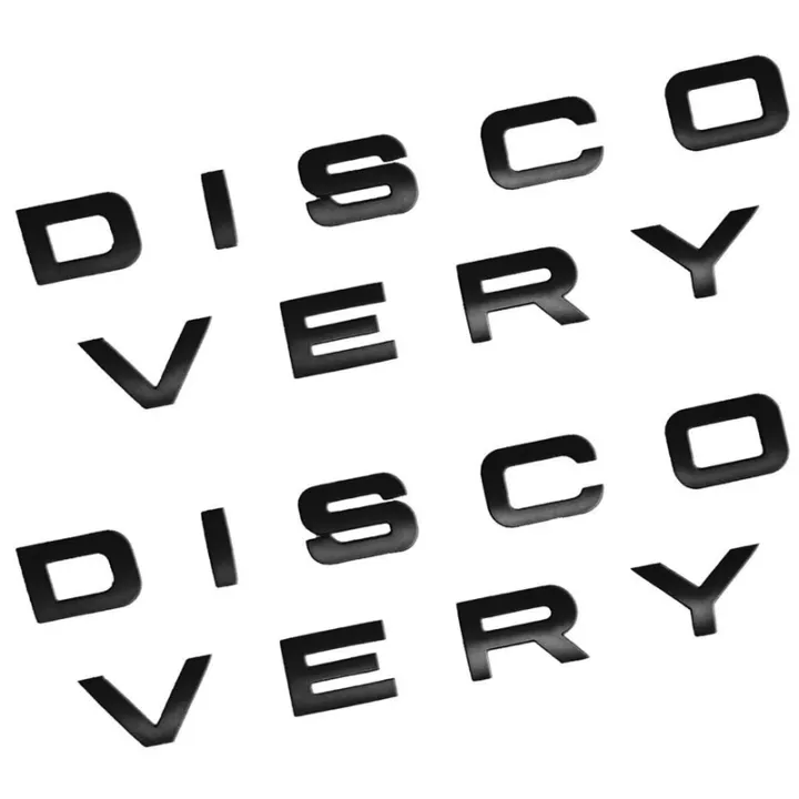 18x 3D Matte Black Letter DISCOVERY Car Rear Front Badge Emblem Decal ...