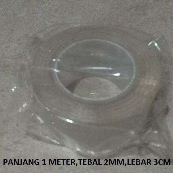1 Meter T2MM*L3CM Lem Double Lakban 2 Sisi Bening Solatip Anti Air ...