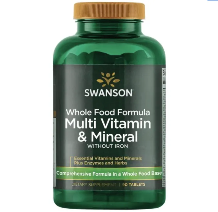 Swanson Ultra- Whole Food Formula Multi Vitamin & Mineral without Iron ...