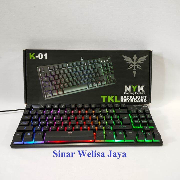 NYK Gaming Explore TKL Backlit Keyboard K01 | Lazada Indonesia