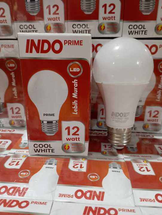 LAMPU MURAH LED INDO PRIME 12 WATT MURAH BERGRANSI 1 TAHUN | Lazada ...