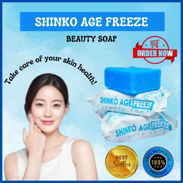 Shinko Soap Age Freeze Beauty Soap with Glutathione Collagen Alpha ...