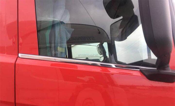 SCANIA '4&S&R' SERIES Chrome Windows Frame Trim Cover 2pcs S.STEEL For ...