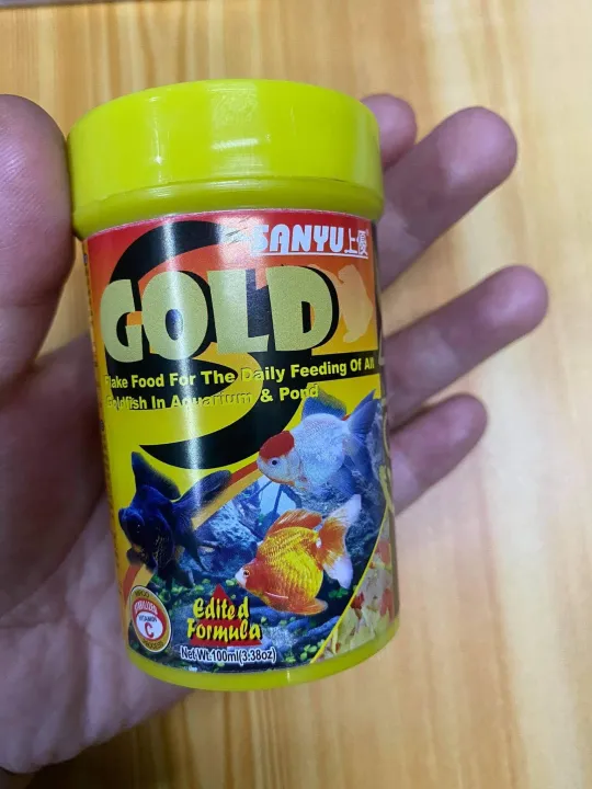 Sanyu Gold Flakes Fish Food (100ml) | Lazada PH