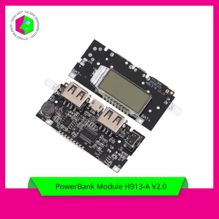 PowerBank Module H913-A V2.0 with LCD indicator Modul PCB Digital 18650 Modul Papan Pengisi Daya ...