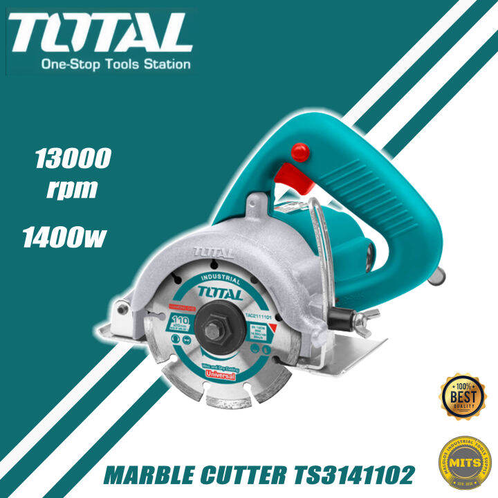 TOTAL MARBLE CUTTER 1400W (TS3141102) | Lazada PH