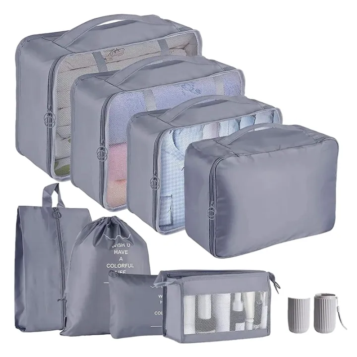 Packing Cubes For Suitcase 9 Pcs Travel Packing Cubes Lightweight
