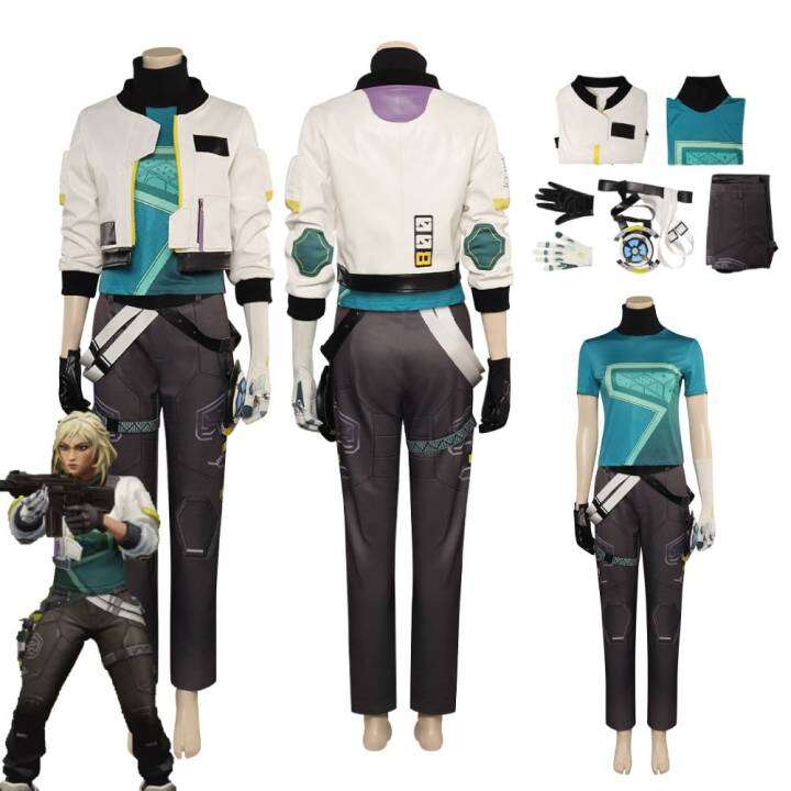 Valorant Deadlock Cosplay Costume Jacket Pants Adult Women Fantasia ...