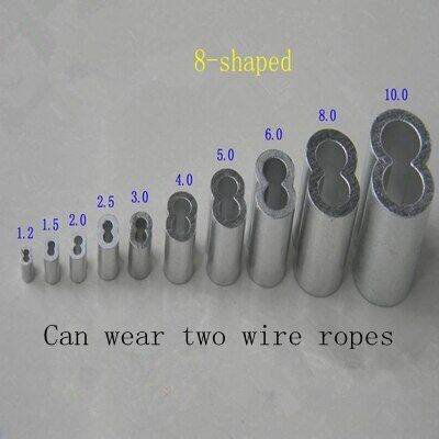 M1-m10mm Steel Wire Rope With Aluminum Jacket Aluminum Chuck With 8 ...