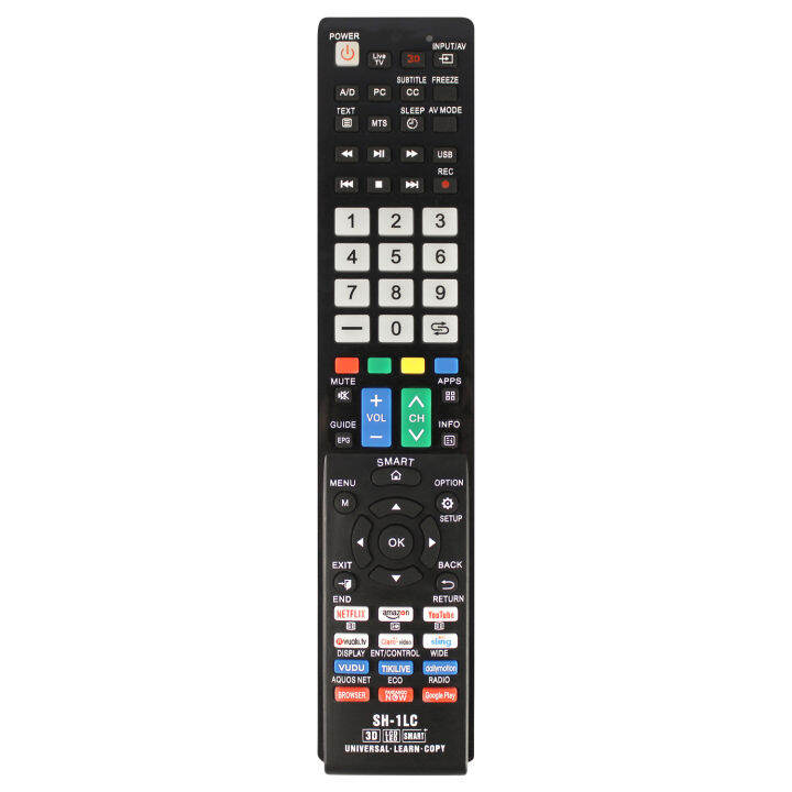 Replacement Universal Remote Control SH-1LC Compatible with Sharp AQUOS ...