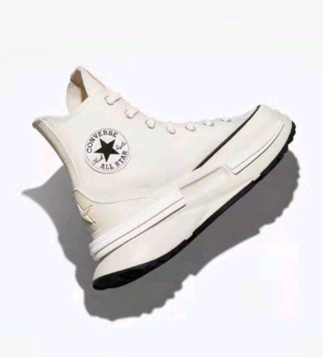 166800C Conversee Run Star Hike High Top black white red Gum | Lazada PH