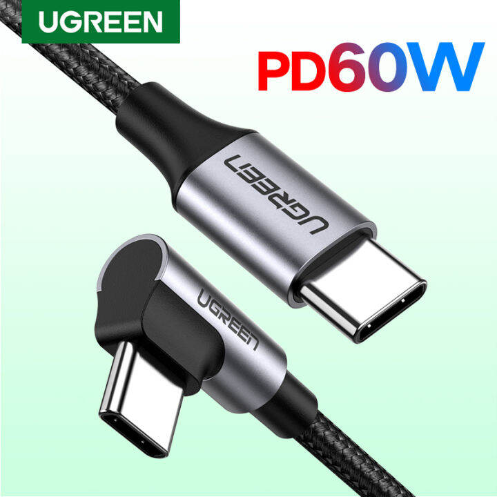UGREEN 60W USB Type C to USB C PD 60W Cable for Samsung Galaxy S20+ Note 10 Fast Charger Cable ...