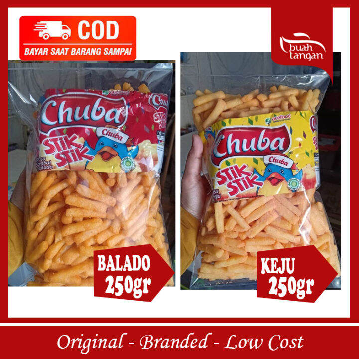Chuba Stik Snack Original Branded Buah Tangan Kemasan 250gr | Lazada ...