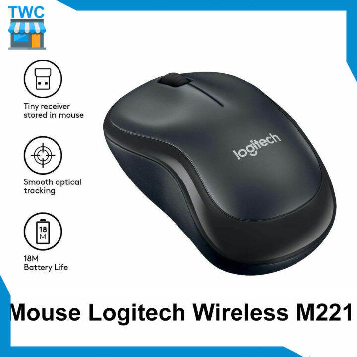 Mouse Logitech Wireless M221 Warna Random / Mouse Bluetooth Logitech M221 Wireless Mouse, bisa ...