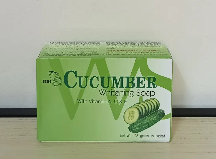 RDL CUCUMBER WHITENING SOAP WITH VITAMIN A, C & E 135 GRAMS | Lazada PH