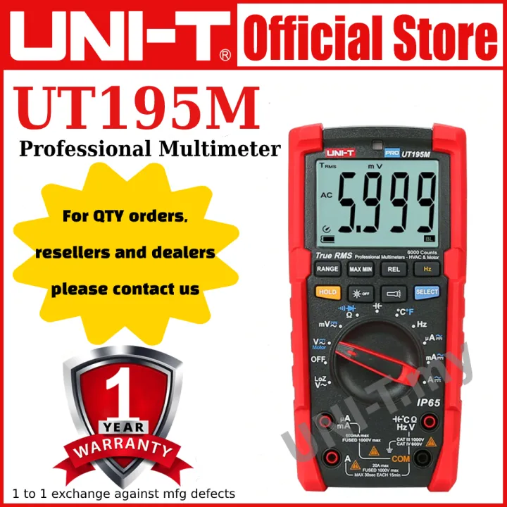 UNI-T UT195DS UT195M Professional Multimeter | Lazada