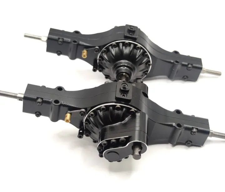 1/14 Aluminum Powered Rear 6x4 All Wheel Drive Axle Set(Lock ...