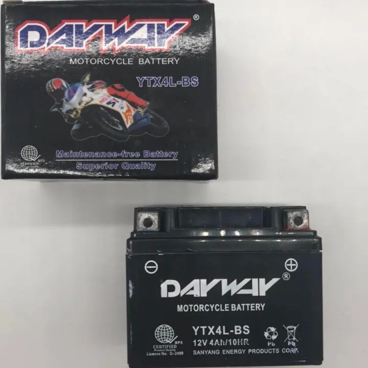 Motorcycle Battery 4L Universal Dayway | Lazada PH