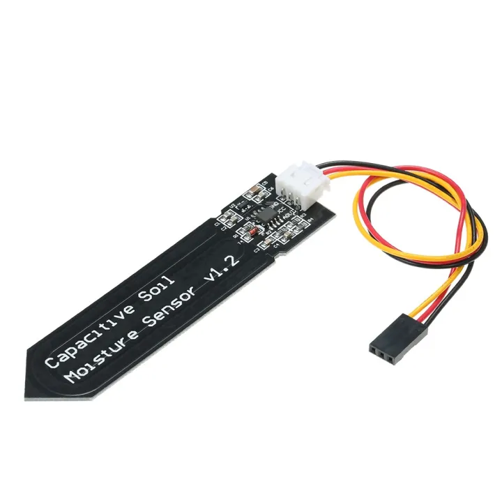 Capacitive Soil Moisture Sensor Wide Voltage Anti-Corrosion with Wire 3 ...