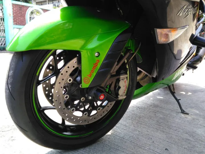 กันล้มล้อหน้า front fork slider Kawasaki ZX14 13 up Mothracing ช่วย ...