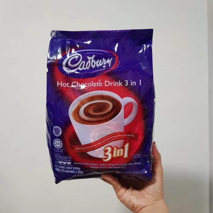 Cadbury 3 in 1 Hot Chocolate Drink 15×30g | Lazada PH