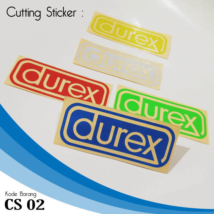 STICKER CUTTING DUREX - CUTTING STIKER DUREX - STIKER DUREX - CS02 ...