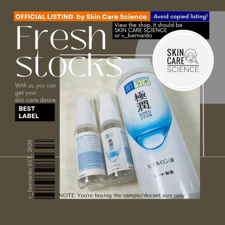 Hada Labo Gokujyun Super Hyaluronic Acid Lotion Hada Labo Gokujyun ...