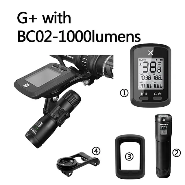 XOSS Bike Computer G Plus Wireless GPS Speedometer Waterproof Road Bike ...